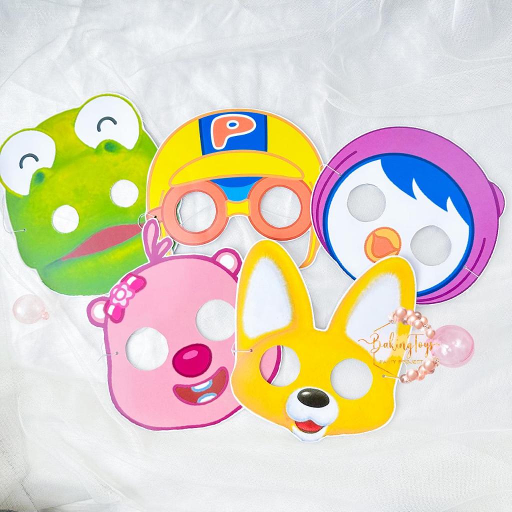 Jual Pororo Topeng Pesta Ulang Tahun Mask Birthday Props Perlengkapan ...