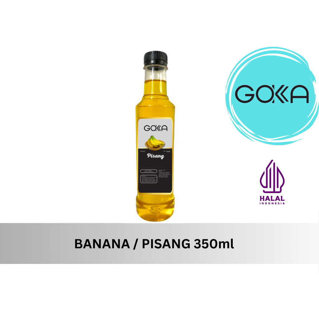 Jual GOKKA Sirup Minuman Rasa Pisang 350ml Syrup | Shopee Indonesia