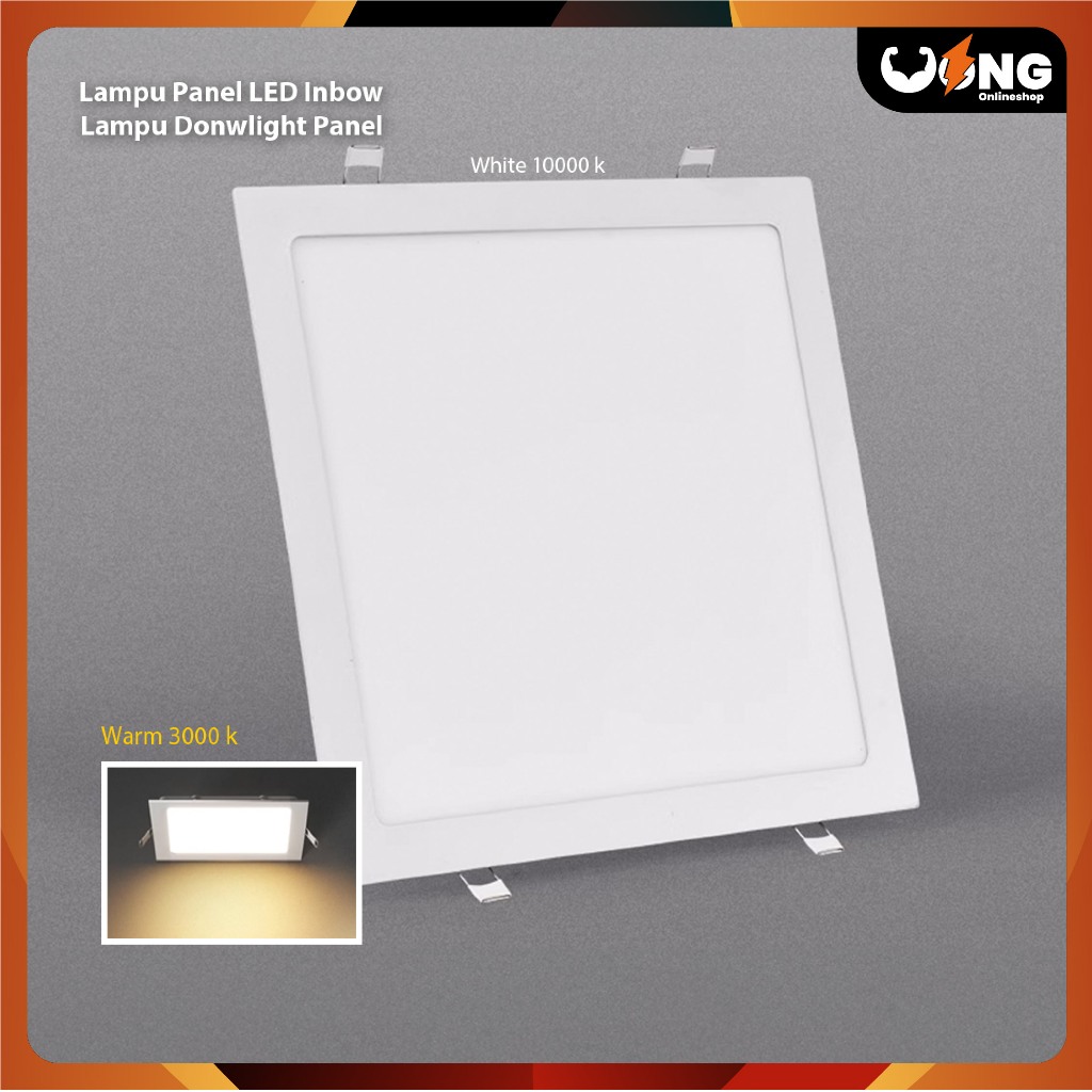 Jual Panel LED Inbow / Lampu Downlight LED Panel 18W 24W Kotak | Shopee ...