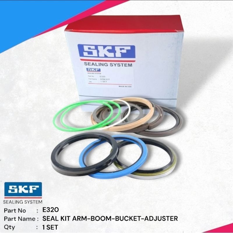Jual Seal Kit Arm, Boom, Bucket, Adjuster E320 SKF/ Sealkit Hydraulic ...