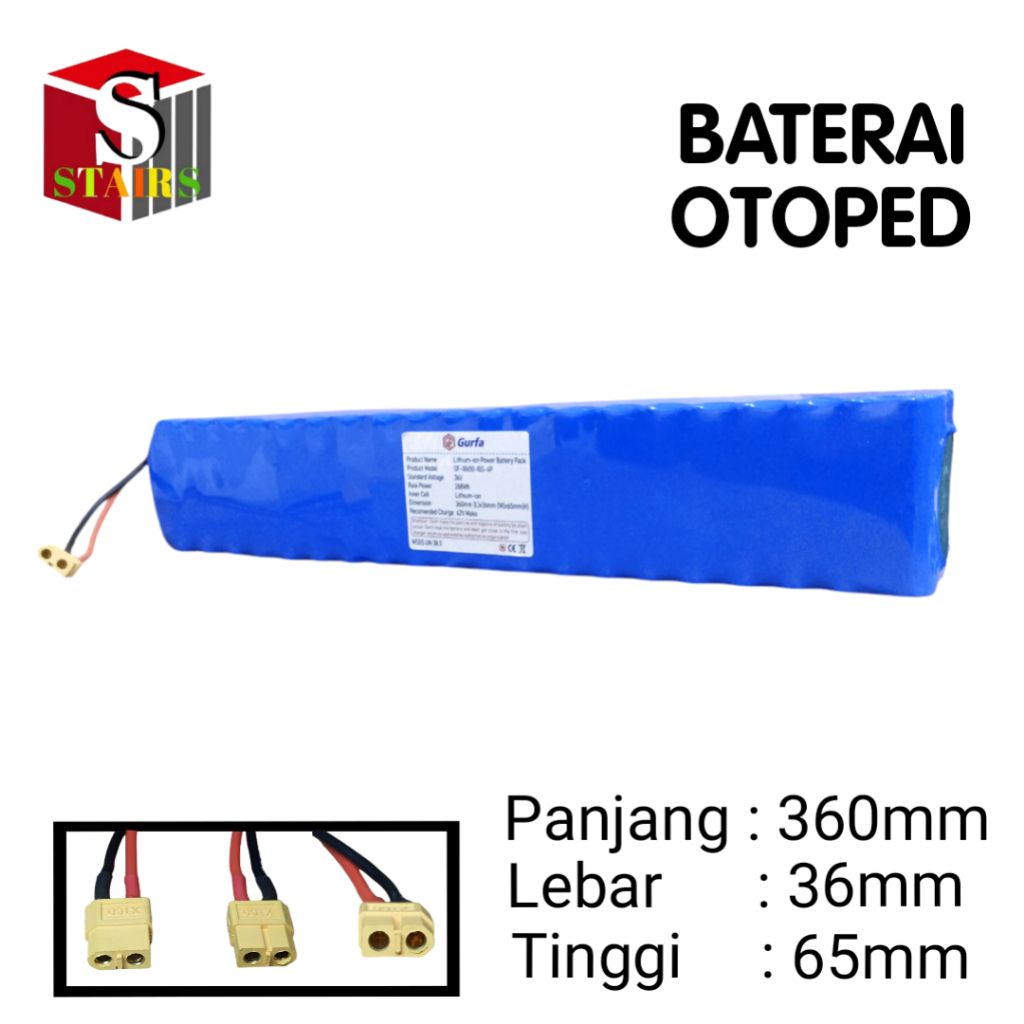 Jual Baterai SKUTER LISTRIK / Baterai Skuter DORONG /Baterai OTOPED ...