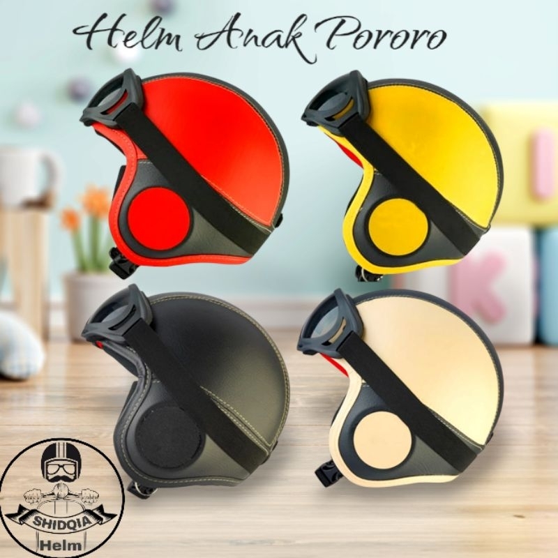 Jual HELM BOGO ANAK RETRO PORORO PILOT KACAMATA 2-6 TAHUN | Shopee ...