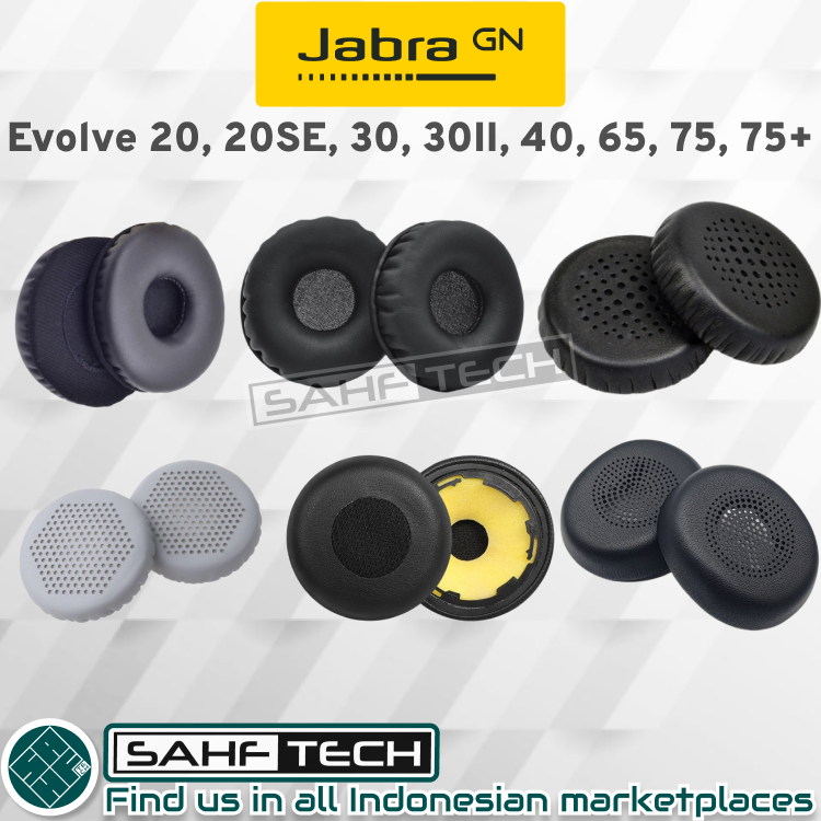 Jual Busa Foam Jabra Evolve 20 / 20SE / 30 / 30II / 40 / 65 / 75 / 75 ...