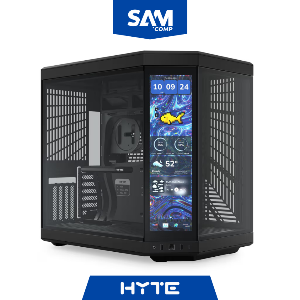 Jual HYTE Y70 TOUCH BLACK - INFINITE WITH LCD TOUCHSCREEN AESTHETIC ...