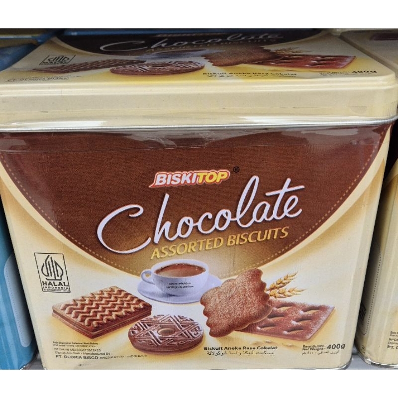 Jual Biskuit Aneka Rasa Coklat BISKITOP Chocolate Assorted Biscuits ...