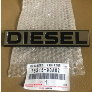 Jual Emblem TOYOTA Hardtop Grill Depan Radiator FJ40 BJ40 75315-90A02 ...