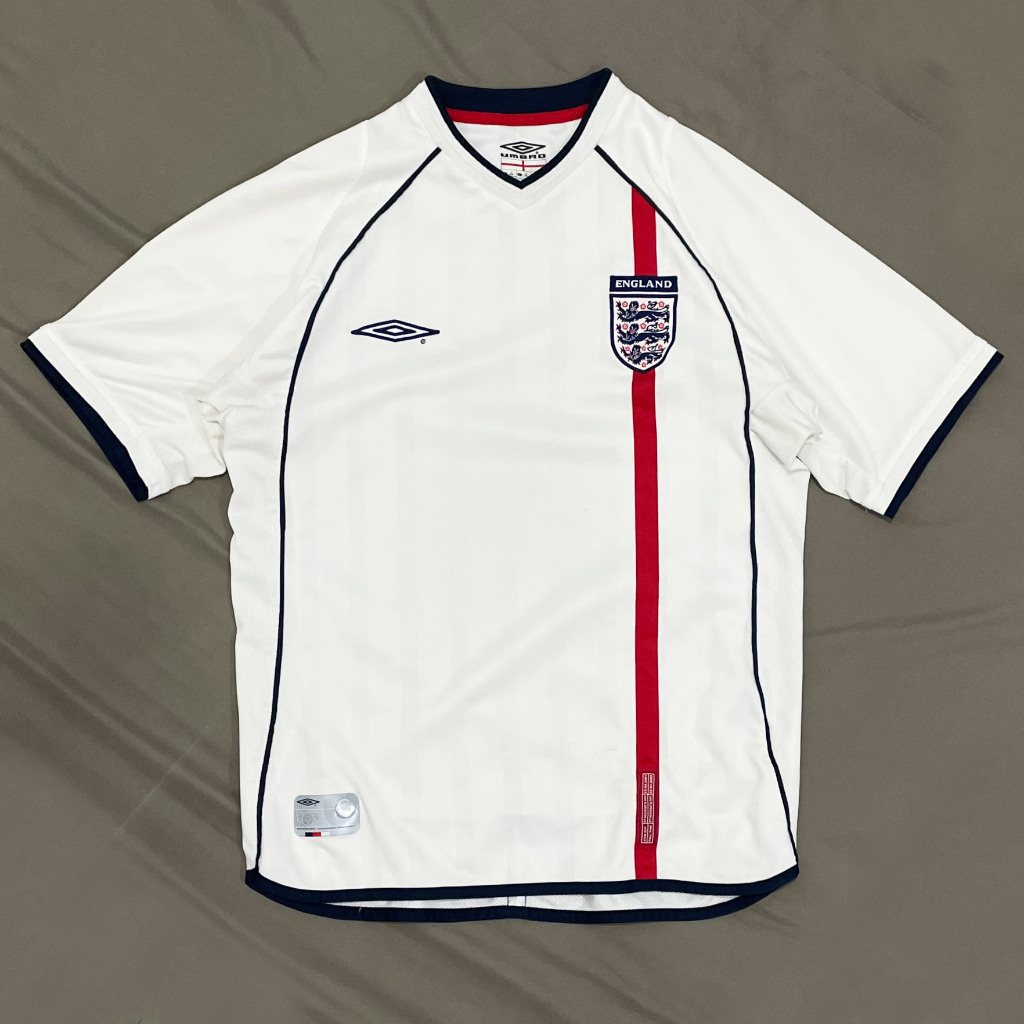 Jual Original Umbro England Home Kit 2002 Jersey Bola Vintage | Shopee ...