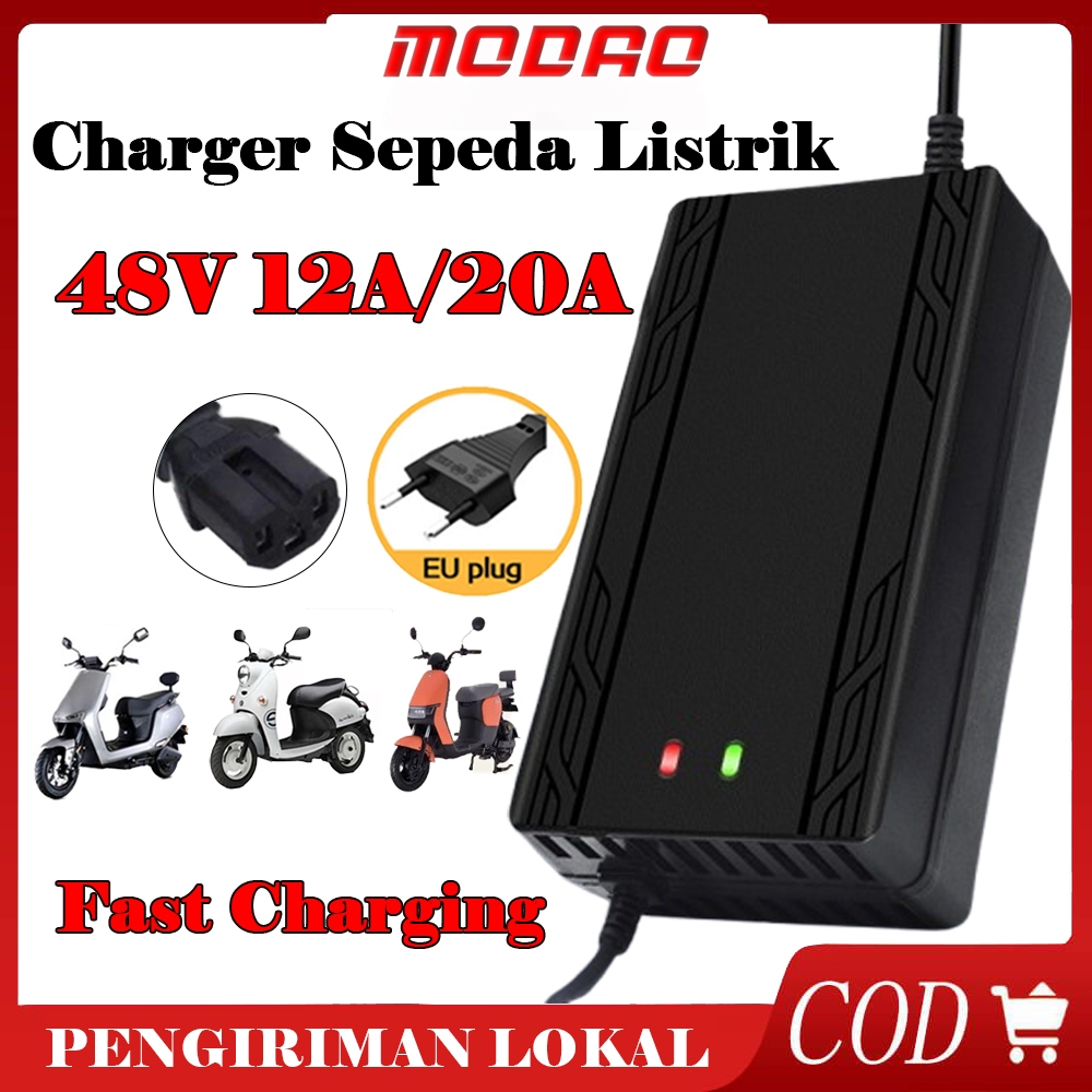 Jual Charger Sepeda Listrik 48V 12AH/48V20AH Universal Charger Motor Listrik Baterai Selis ...