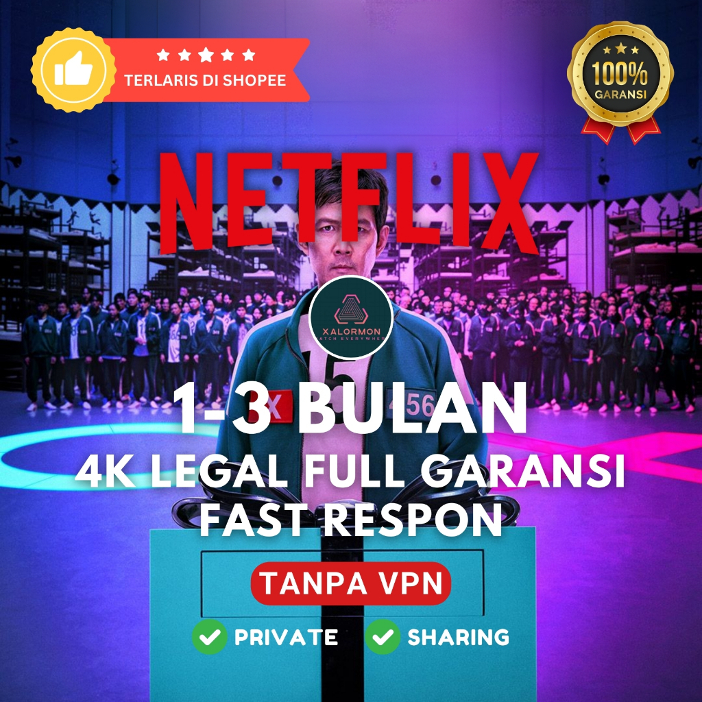 Jual NETFLIX 1-3 BULAN ORI PREMIUM RESMI 100% UHD 4K FULL GARANSI #16 | Shopee Indonesia