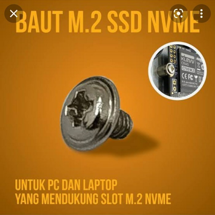 Jual Baut SSD NVMe M.2 SATA Screw Sekrup Mur Ukuran M2 x 3mm | Shopee ...