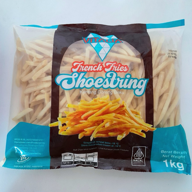 Jual Vitalia kentang goreng shoestring French fries 1 KG dan 2 KG | Shopee Indonesia