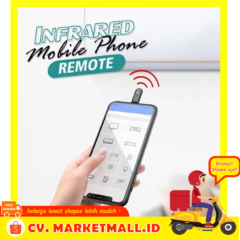 Jual Market Mall - OTG Infrared Remote Universal HP Type C Kontrol TV ...