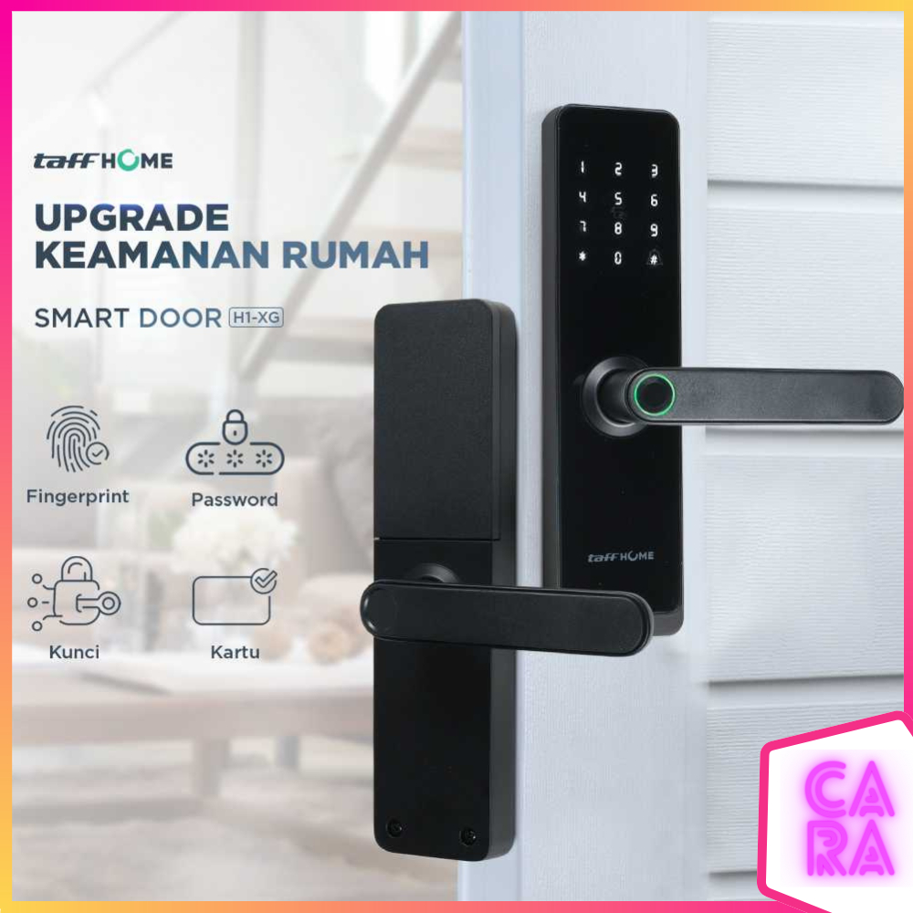 Jual Smart Door Lock Fingerprint Password Card RFID Alarm H1-XG | Shopee Indonesia