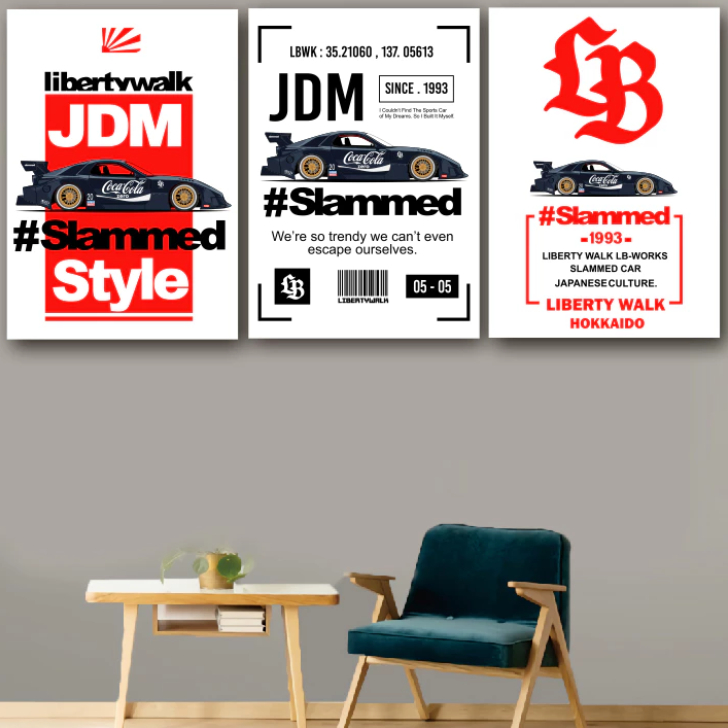 Jual GILAN Poster Kayu MAZDA RX-7 RX7 LBWK LIBERTY WALK COCA COLA BLACK ...