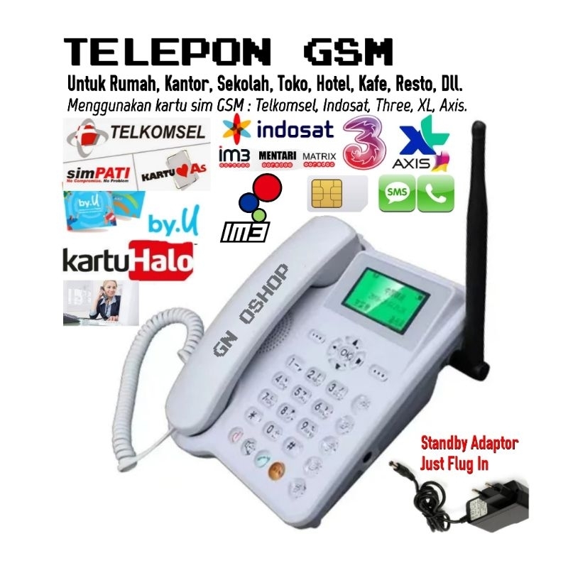 Jual Telepon GSM Rumah Kantor Pesawat Telpon Telp Telphone Telephone ...