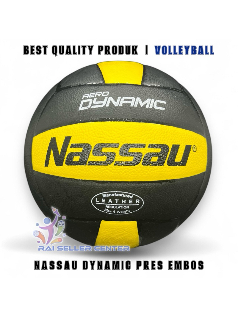 Jual Bola Voli Nassau Dynamic Pres Embos Asli Gratis Pompaan Jaring ...