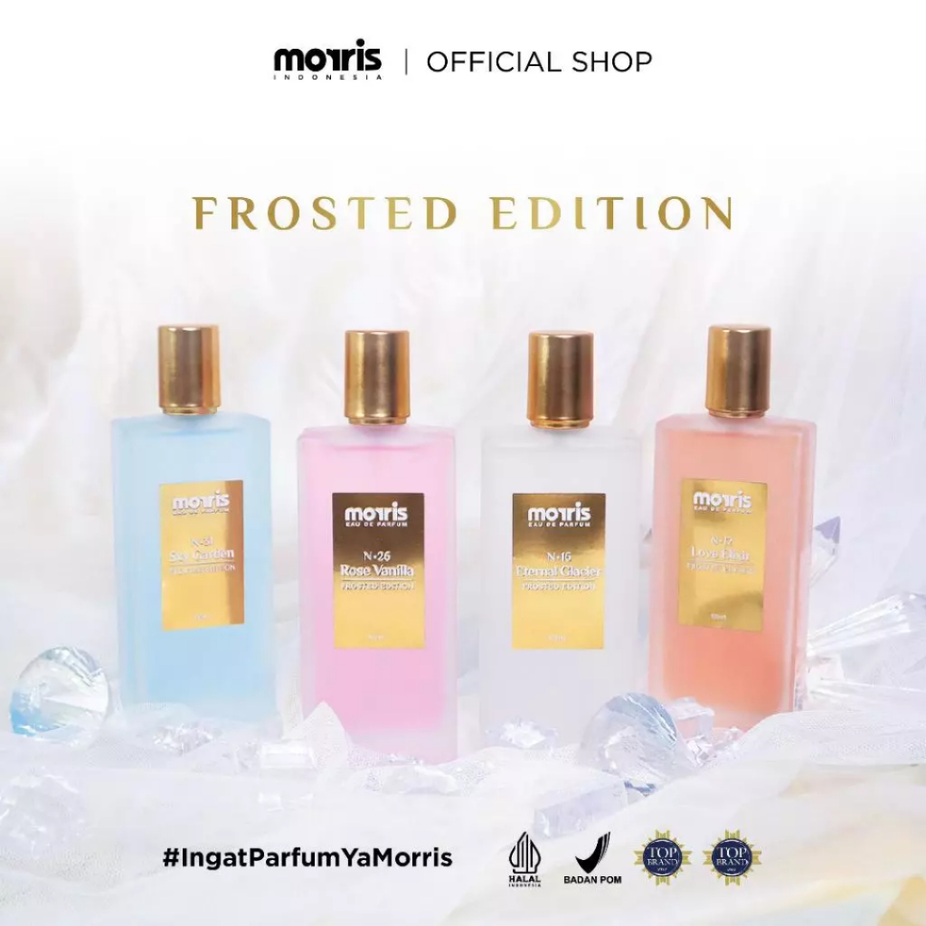 Jual MORRIS Eau De Parfume Frosted Edition 100ml | Love Elixir | Rose Vanilla | Eternal Glacier ...