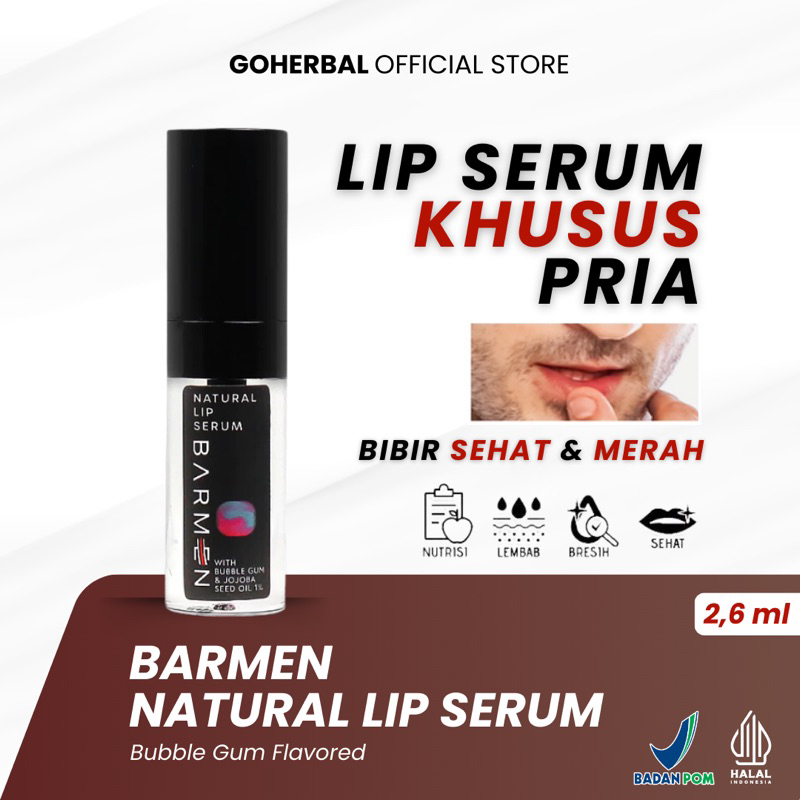 Jual (Beli 1 Gratis 1) BARMEN Natural Lip Serum Special Edition Lipcare ...