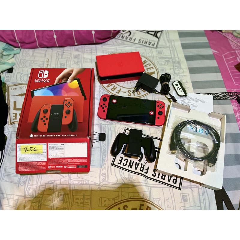 Jual Nintendo Switch OLED cfw 256GB Mario Red Edition | Shopee Indonesia