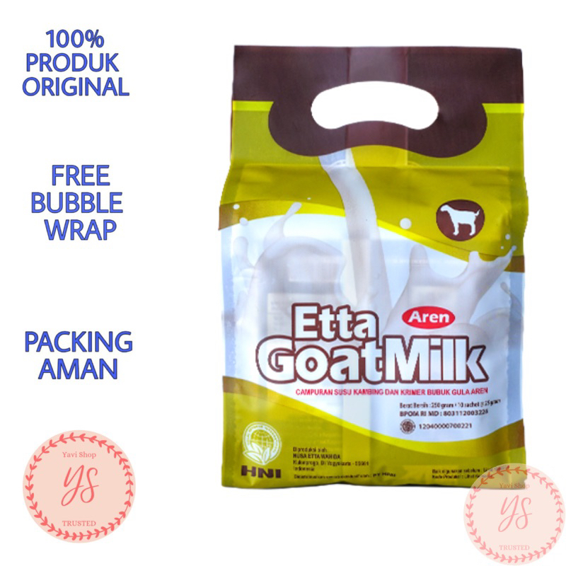 Jual Etta Goat Milk Gula Aren Susu Kambing HNI HPAI alami original ...