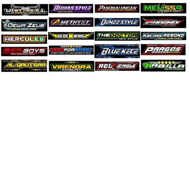 Jual sticker julukan miniatur bus | Shopee Indonesia