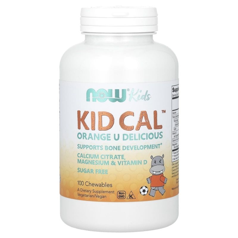 Jual Now Kids Kid Cal, Orange, 100 Chewables, Suplemen Calsium ...
