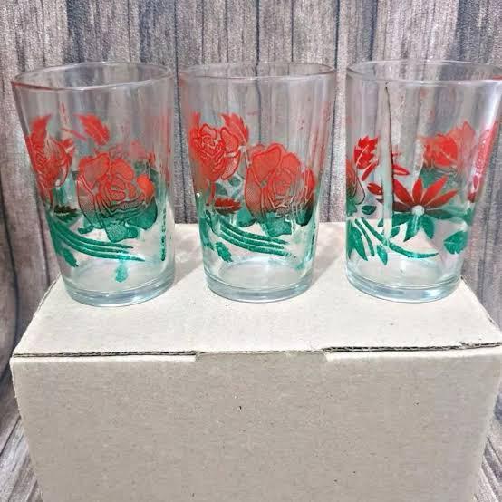 Jual GELAS BELIMBING MOTIF (1 dus isi 6pcs ) | Shopee Indonesia