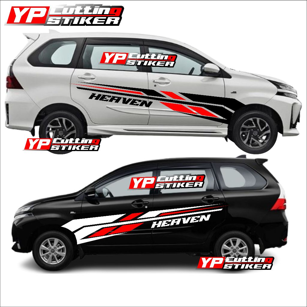Jual Sticker mobil avanza sticker list terlaris universal stiker mobil ...
