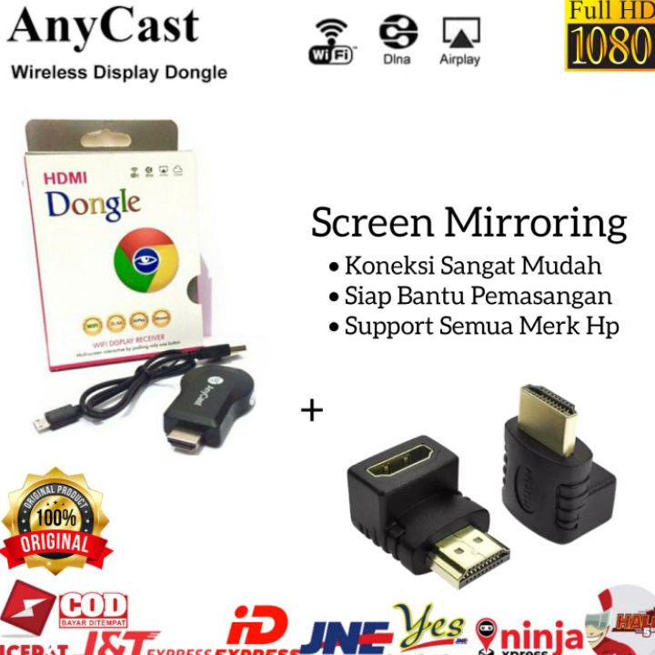 Jual ANYCASH DONGEL SCREEN MIRRNG WIRELESS ANYCAST DONGLE WIFI ADAPTER ...