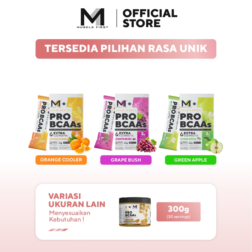 Jual MUSCLE FIRST Pro BCAA 14 Sachets - Minuman Electrolytes Perbaikan ...