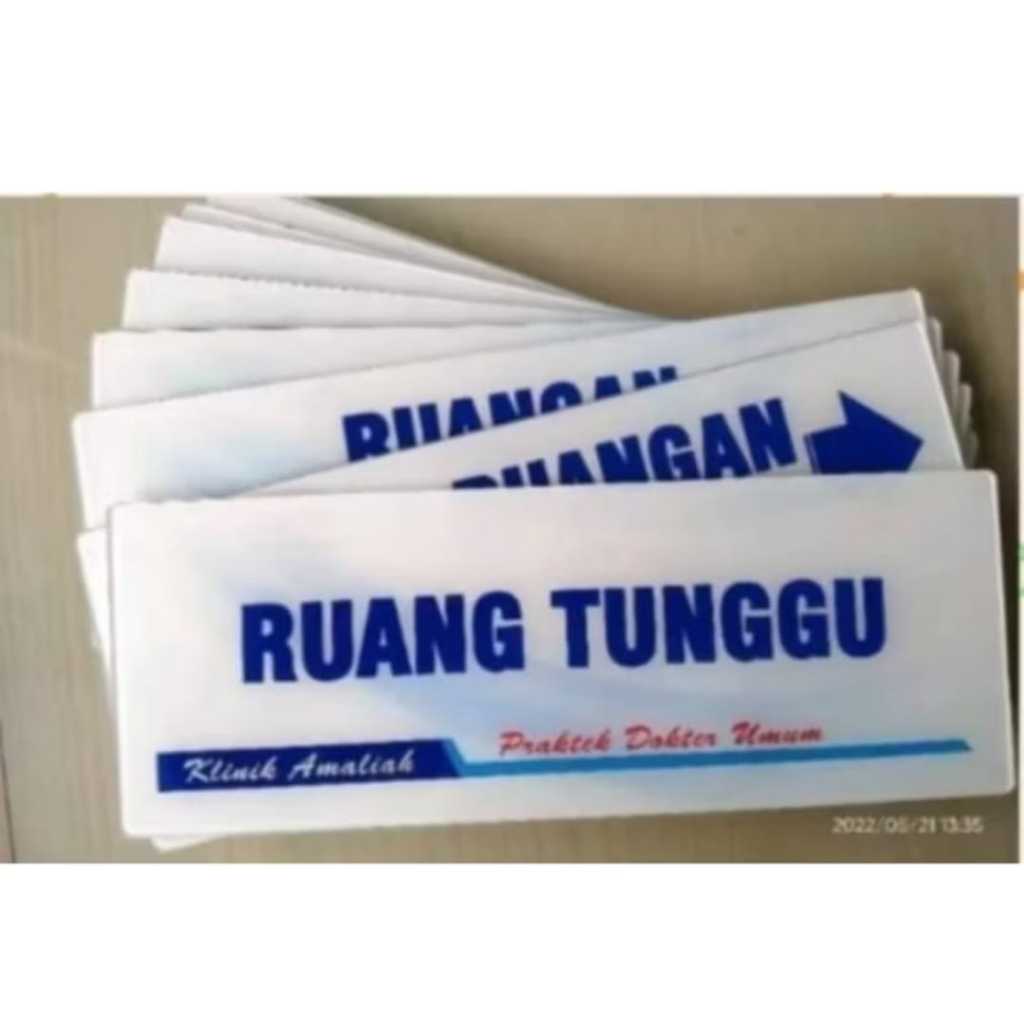 Jual Akrilik nama ruang tempel 32 x 11 cm free perekat | Shopee Indonesia