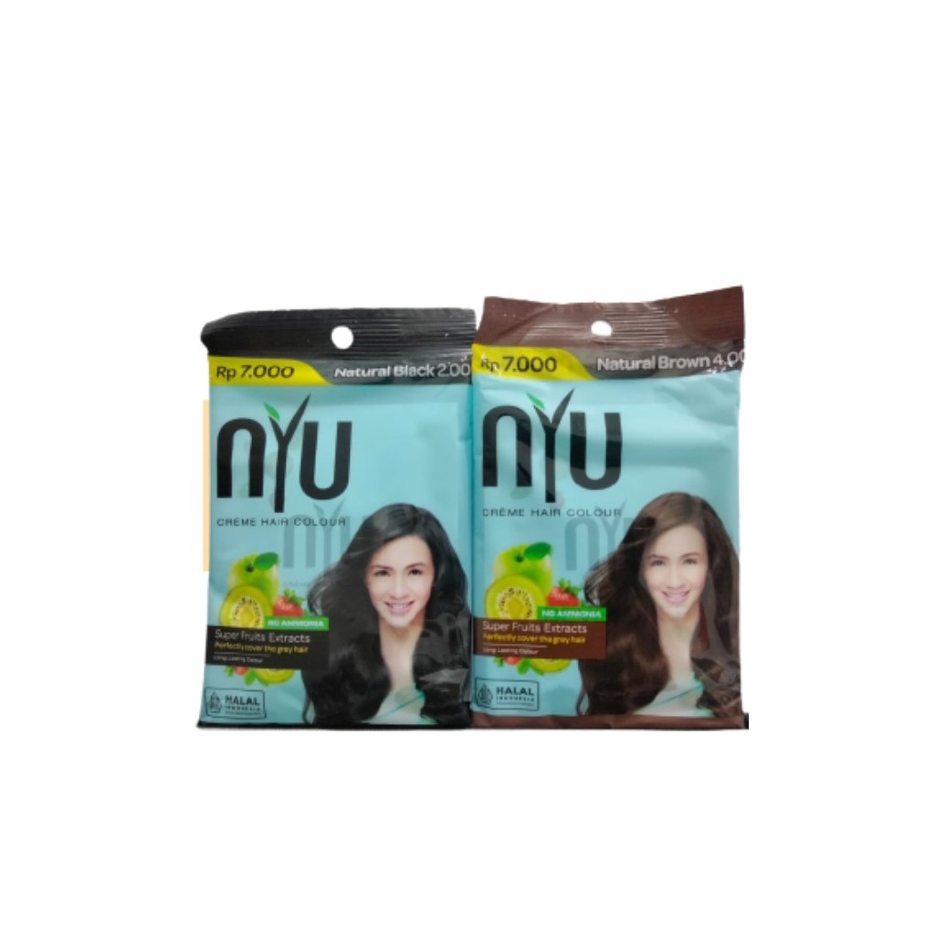 Jual NYU Creme Hair Colour Sachet 20gr | Pewarna Rambut | Cat Rambut ...