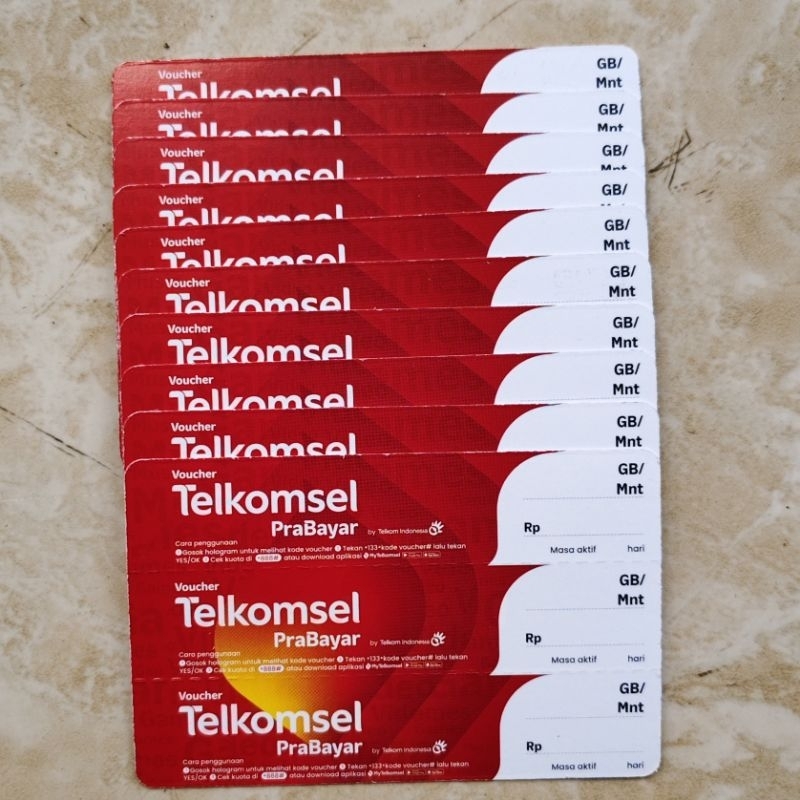 Jual Voucher Telkomsel Kosongan 30 SN | Shopee Indonesia