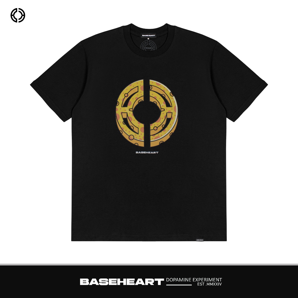 Jual BASEHEART - Tshirt Hitam Combed 24s Art Cheese Logo | Shopee Indonesia