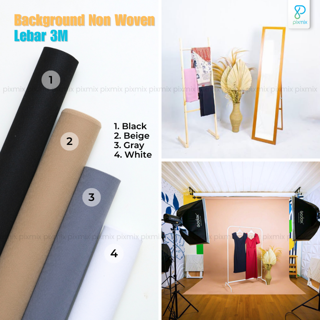 Jual Backdrop Foto Studio 3m x 3m Bahan Non woven | Background Foto ...