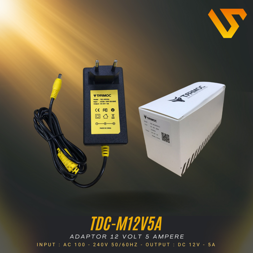 Jual Tarmoc TDC-M12V5A | Switching Adaptor 12V 5A | 12 Volt 5 Ampere ...
