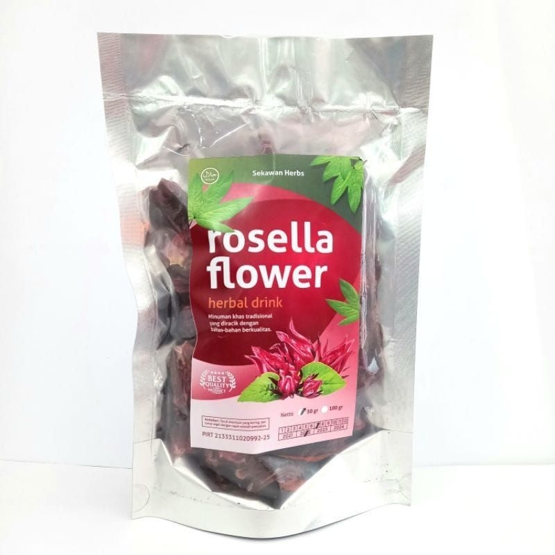 Jual TEH BUNGA ROSELLA KERING PILIHAN / DRIED ROSELLA FLOWER / TEH ...