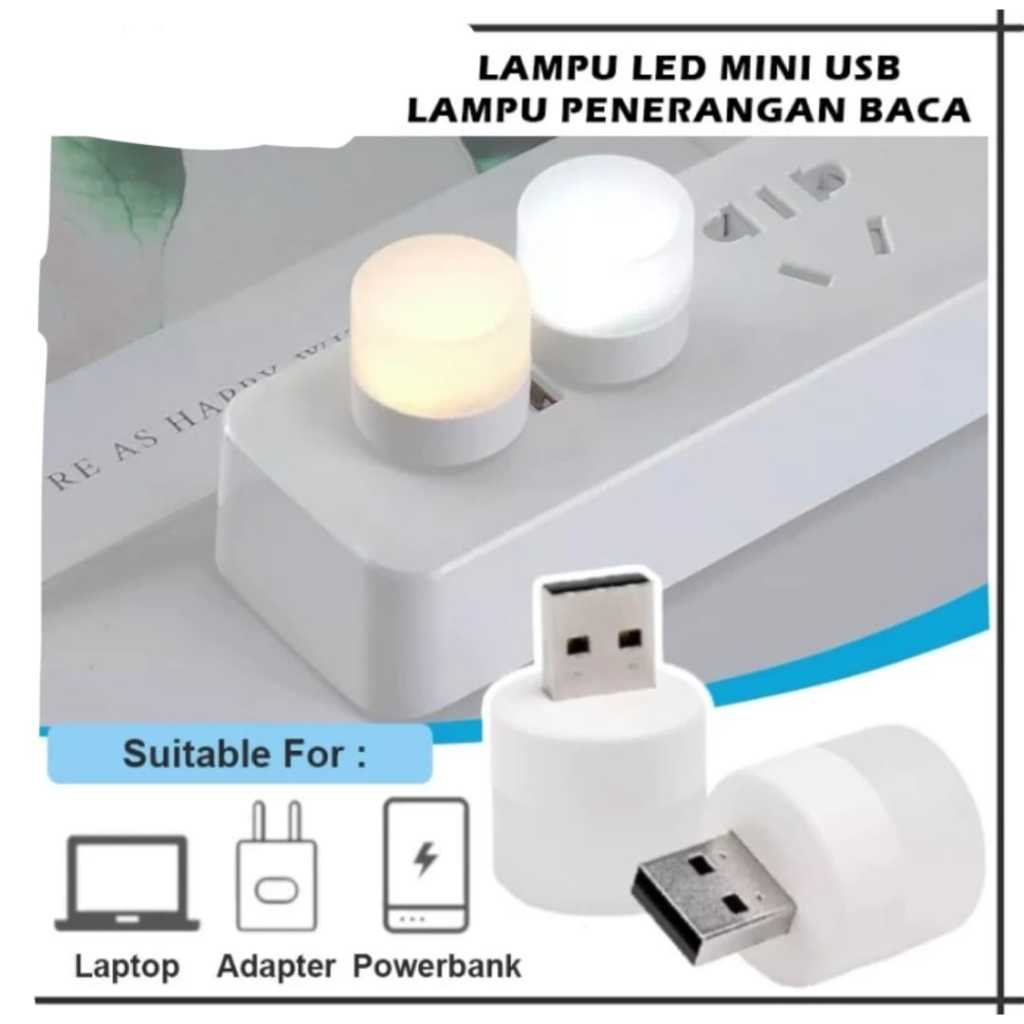 Jual Lampu mini LED USB eye lampu tidur mini travel lampu baca belajar ...