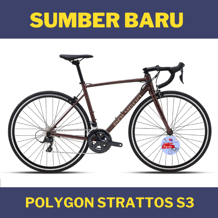 Jual Sepeda RoadBike Polygon Strattos S3 Sepeda Balap | Shopee Indonesia