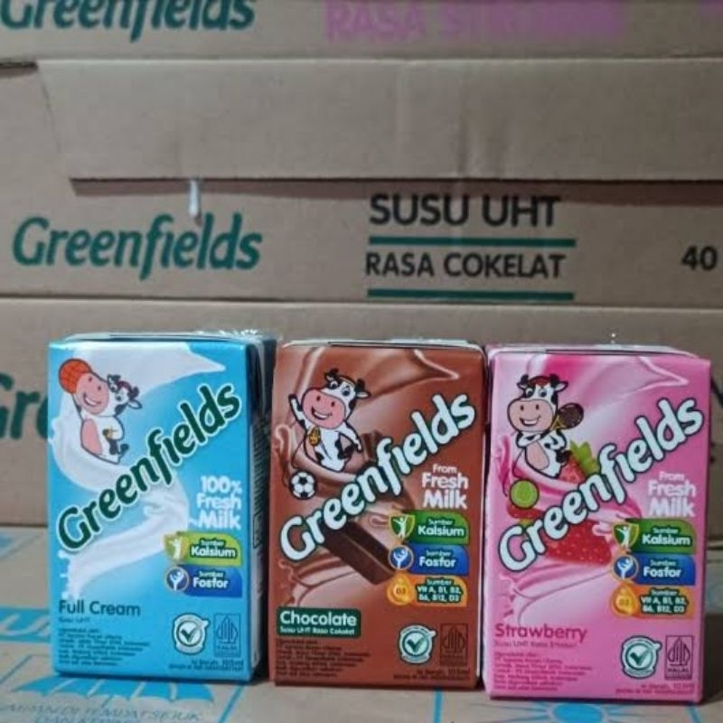 Jual Greenfields Susu UHT 105ml (1 DUS isi 40pcs) (sameday only) | Shopee Indonesia