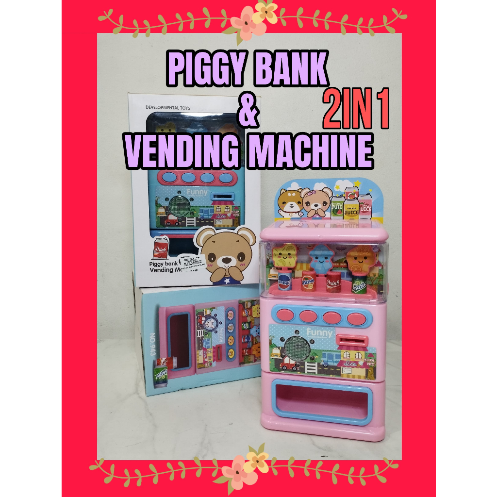 Jual Piggy Bank & Vending Machine FUNNY 2in1 Battery Operated ...