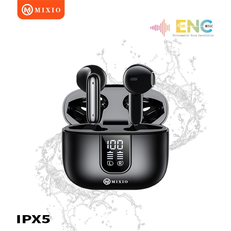 Jual MIXIO X30 ENC AI For Clear Call Auto Noise Cancelling Semi In Ear ...