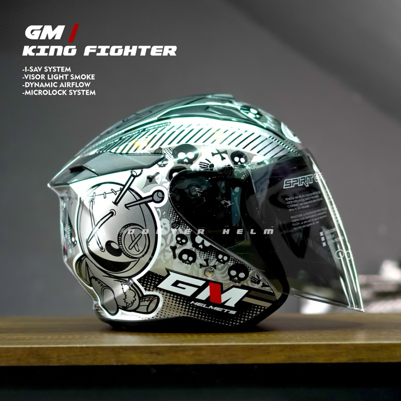 Jual HELM GM KING FIGHTER MOTIF VOODOO ORIGINAL - HELM GM | Shopee ...