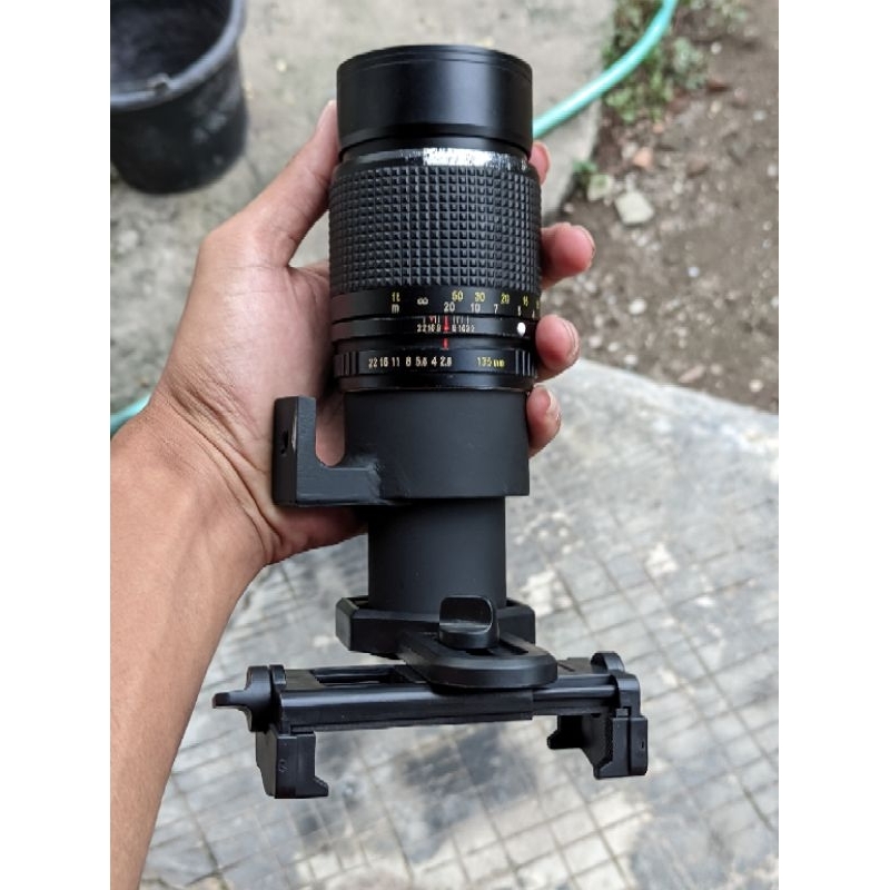 Jual lensa ricoh xr rikenon 135mm f2.8 + adapter eyepiece (phonescoping ...