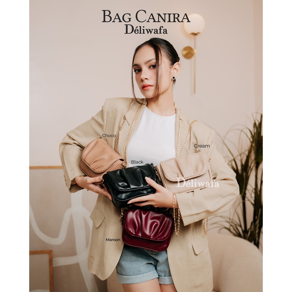 Jual Deliwafa - Canira Selempang Wanita | Slingbag | Premium | Tas Cewek | Shopee Indonesia