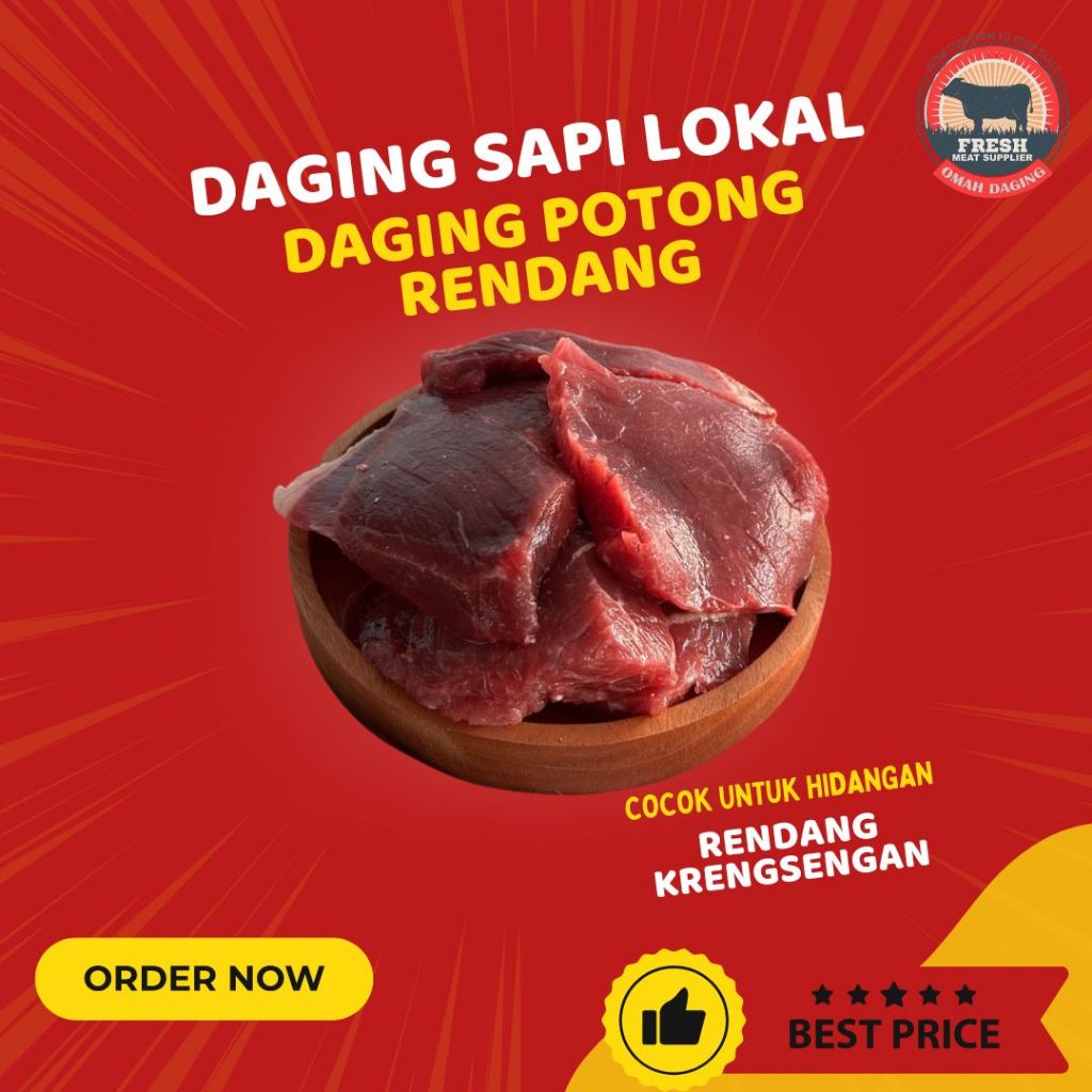 Jual Daging Sapi Rendang Daging Sapi Potong Rendang Halal | Shopee ...