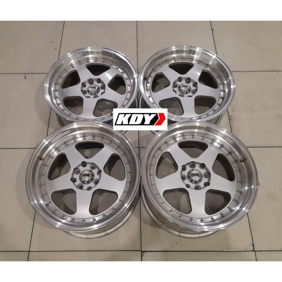 Jual VELG MOBIL BEKAS HSR CELONG TYPE BURN RING 17 LEBAR 8/9 PCD 4X100 4X114 S/P COCOK BUAT ...