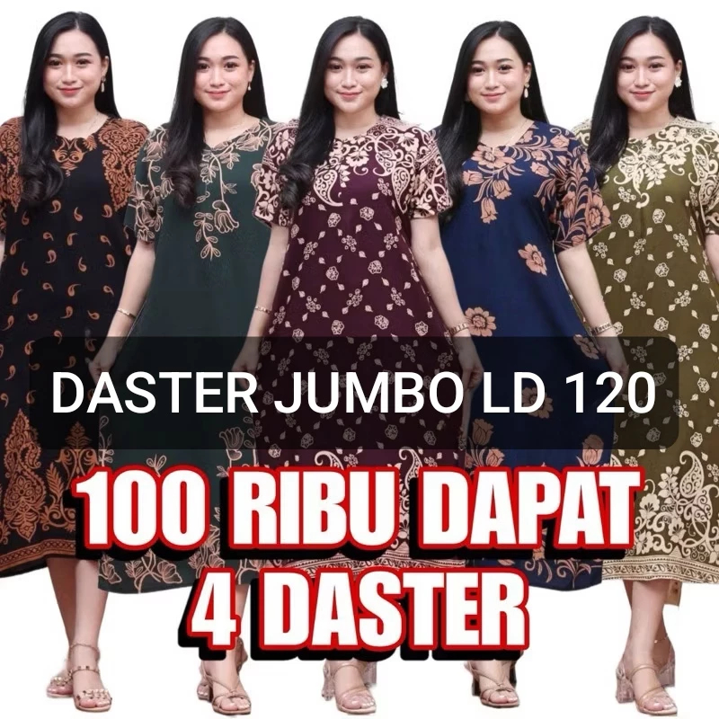 Jual paket daster 100 ribu dapat 4pcs bahan rayon standar super adem ...