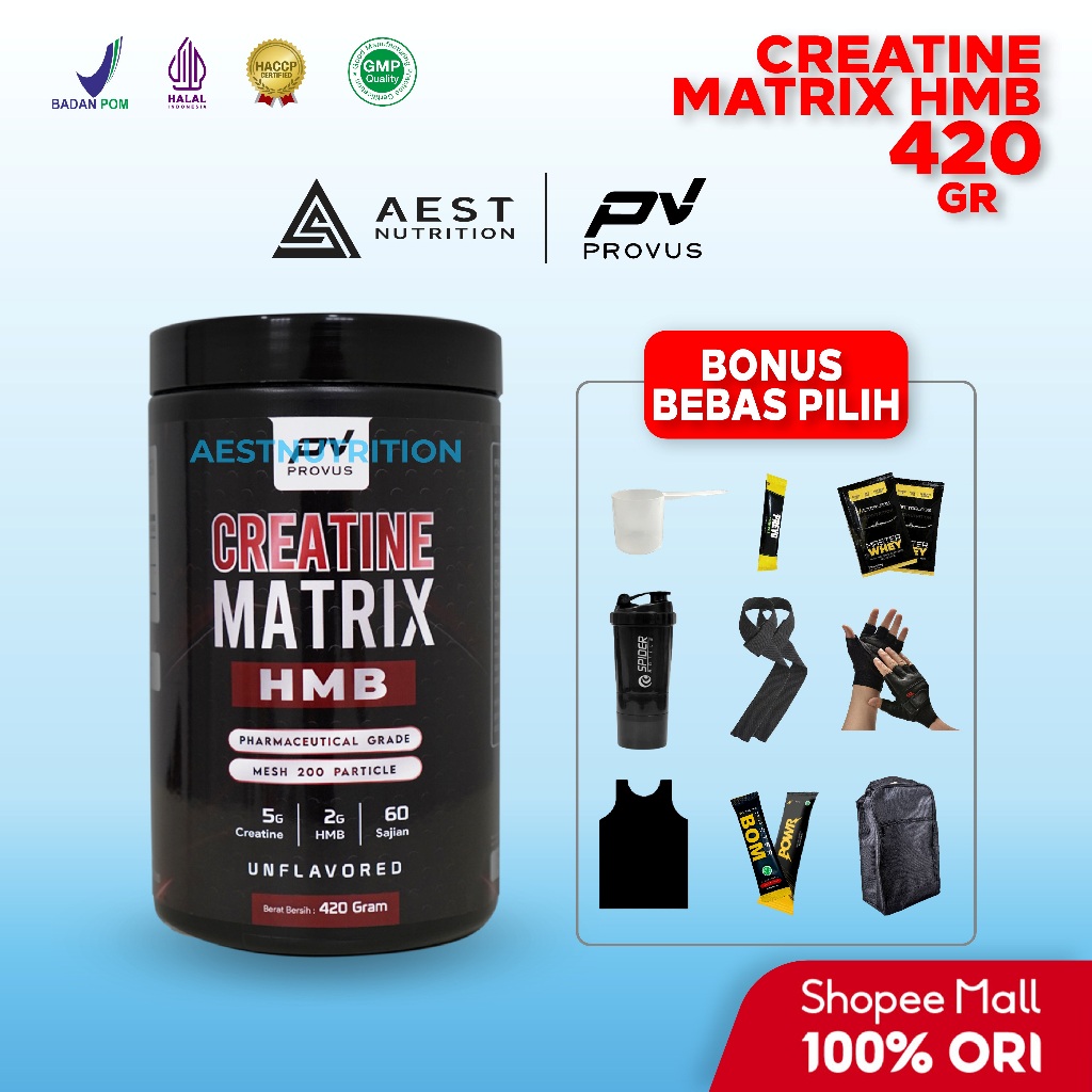 Jual Provus Creatine Matrix HMB - 420 gram 60 Servings Creatine ...