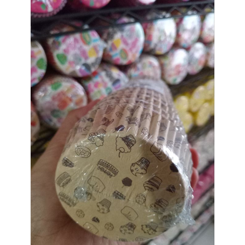 Jual paper cup case/cup roti laminasi bulat diameter 7 (200pcs ...